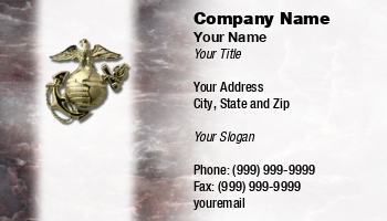 Marine Corps Business Cards