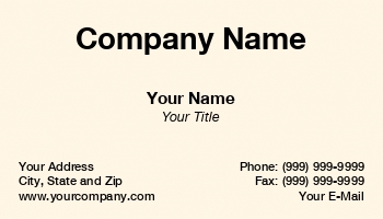 Basic Cards Business Cards