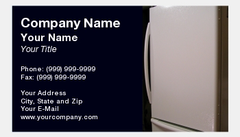 Refrigeration Mechanic Business Cards
