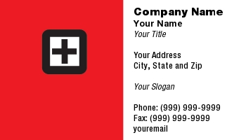 Red Cross Business Cards