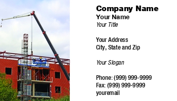 Crane Operator Business Cards