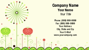 Child Care Center Program Business Cards