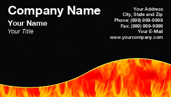Fire Extinguisher Sales and Service Business Cards