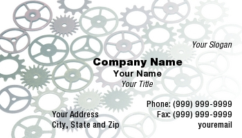 Machinist Business Cards