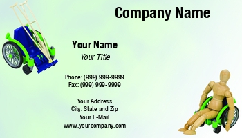 Handicap and Disability Business Cards