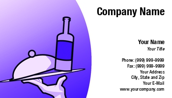 Waitress Business Cards