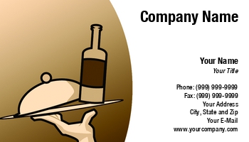 Waitress Business Cards