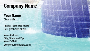 Pool Service Business Cards