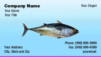 Tuna Fishing Business Cards