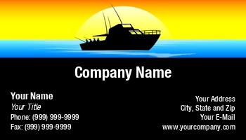 Boat Captain Business Cards
