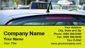 Black Taxi Business Cards