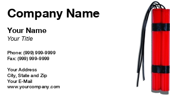 Demolition Business Cards