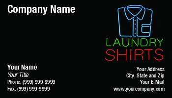 Dry Cleaning Business Cards