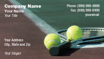 Tennis Business Cards