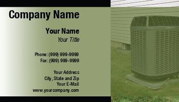 Air Conditioner Technician Business Cards