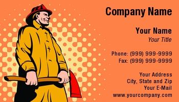 Firefighter Business Cards