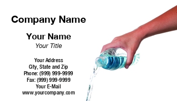 Bottled Water Business Cards