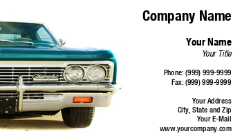 Classic Cars Business Cards