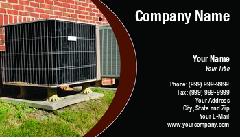 Air Conditioner Technician Business Cards