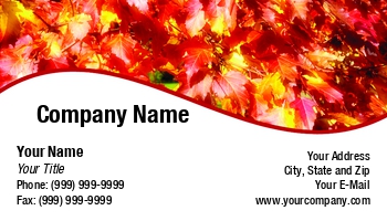 Fall Business Cards