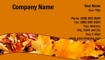 Fall Business Cards