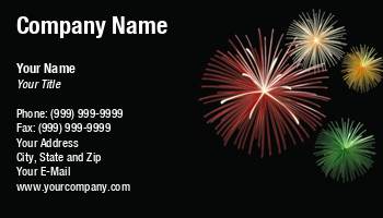 Fireworks Business Cards