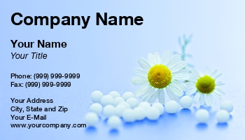 Visiting Card Design For Homoeopathic Doctors