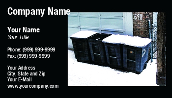 Waste Management Business Cards