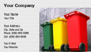 Garbage Hauling Business Cards