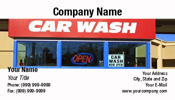 Car Wash Business Cards