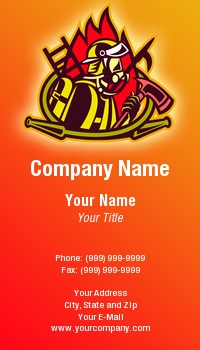Firefighter Business Cards