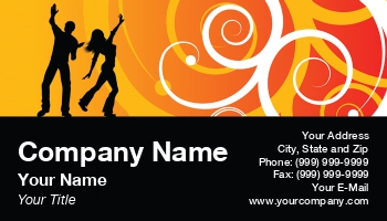 Concert Venues Business Cards