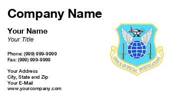 Air Force Business Cards