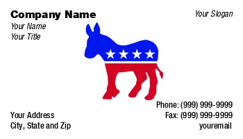 Democrat Business Cards