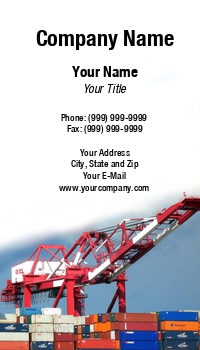 Crane Operator Business Cards