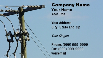 Utilities Business Cards