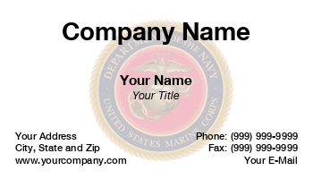Marine Corps Business Cards