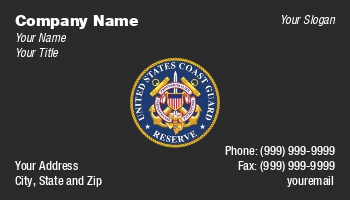 Coast Guard Business Cards
