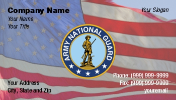 Army Business Cards