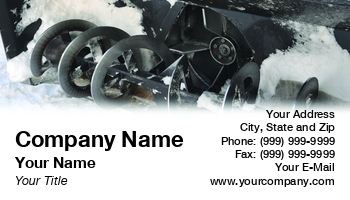 Snow Removal Business Cards