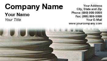 Court Clerk Business Cards