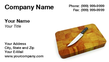 Blade Sharpening Business Cards