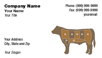Butcher Business Cards