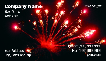 Fireworks Business Cards