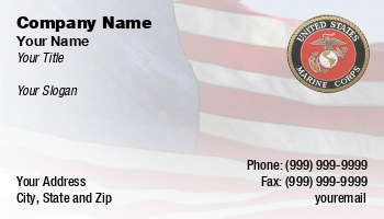 Marine Corps Business Cards