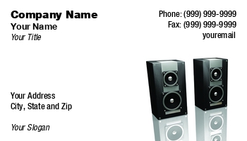 Home Theater Sales & Home Theater Installation Business Cards