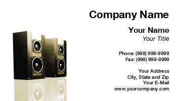 Home Theater Sales & Home Theater Installation Business Cards