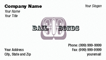 Bail Bonds Business Cards