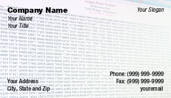Math Teacher Business Cards