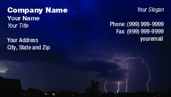Weather Forecasting Business Cards